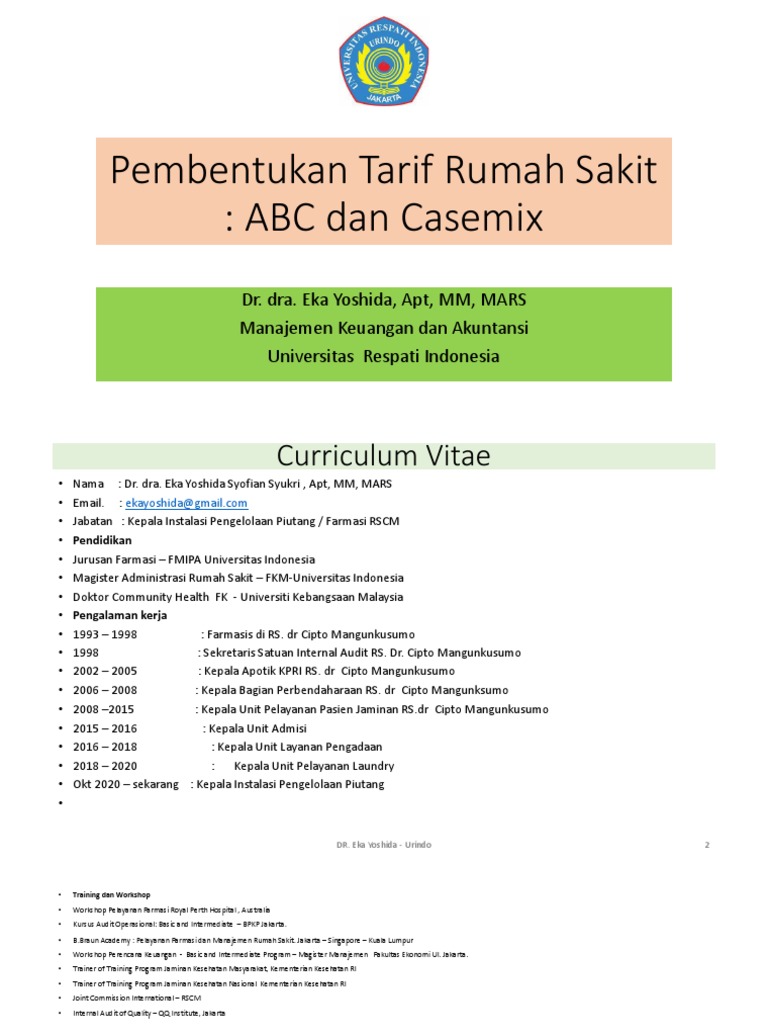 KEU 3 Tarif Berdasarkan ABC Sistem | PDF