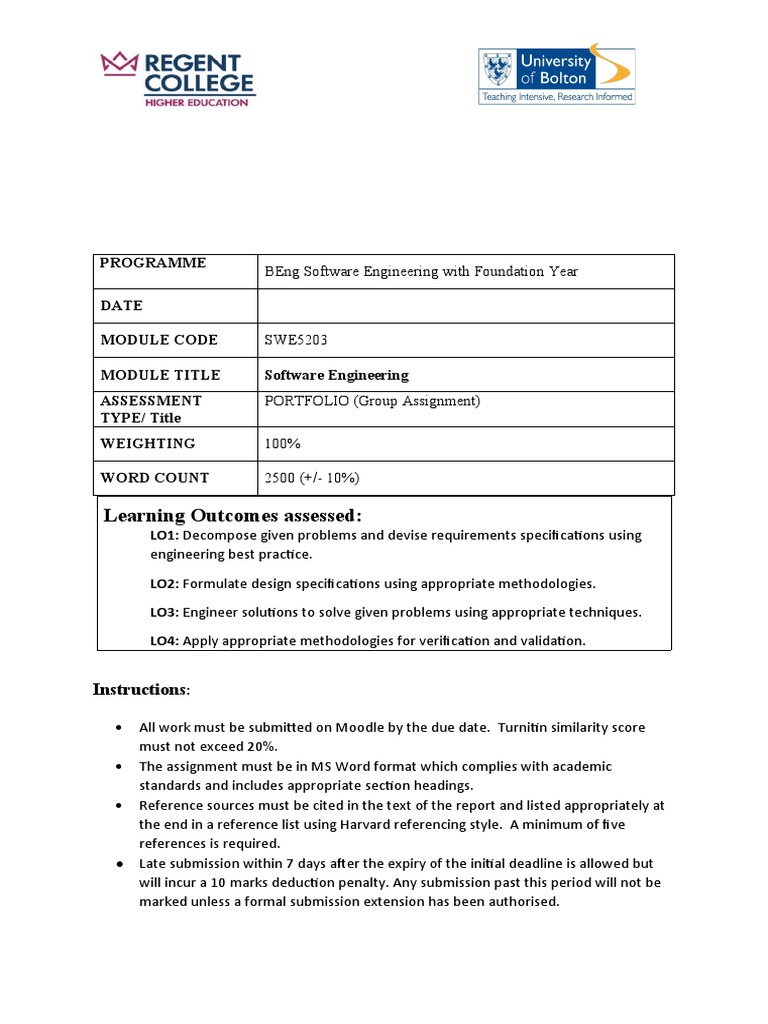 Software Engineering SRS Group Project Guide | PDF