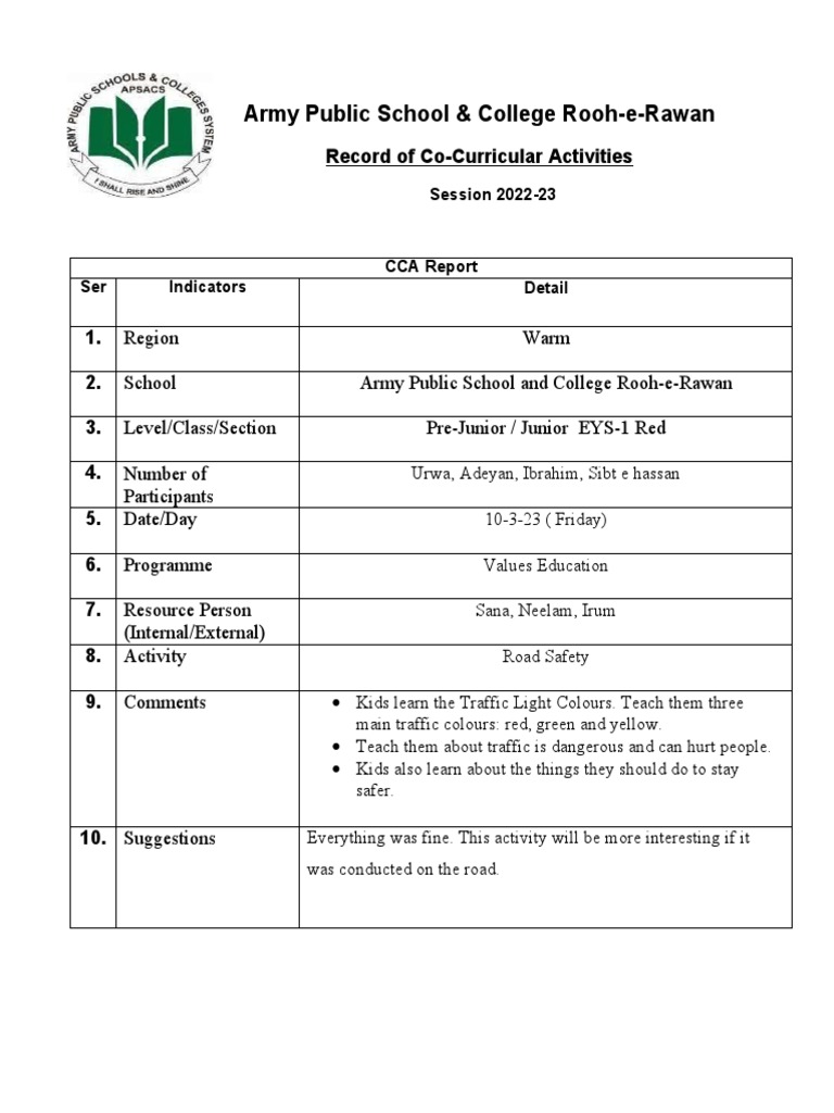 CCA Report Road Safety 3 | PDF