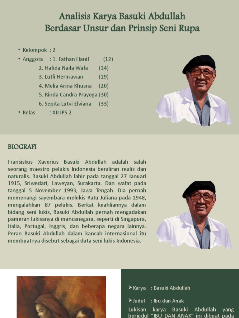 Kelompok 2 (Karya Basuki Abdullah) | PDF