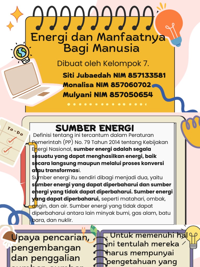 IPA Kel. 7 Energi Dan Manfaatnya Bagi Manusia | PDF