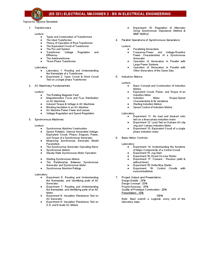 Electrical Machine 2 | PDF | Transformer | Electric Motor