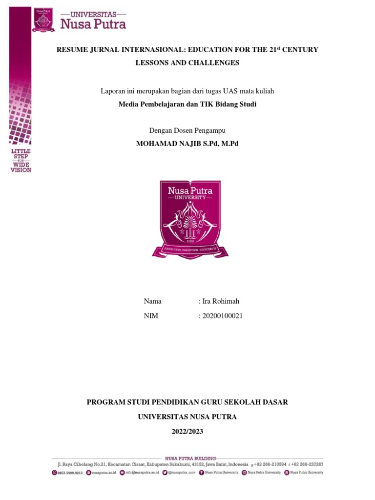 Resume Jurnal Internasional: Pilar Pendidikan | PDF | Learning ...