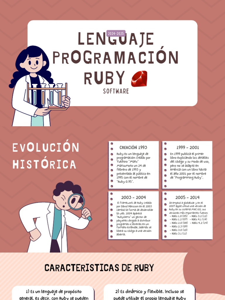 Lenguaje Ruby | PDF | Ruby (lenguaje de programación) | Lenguaje de ...