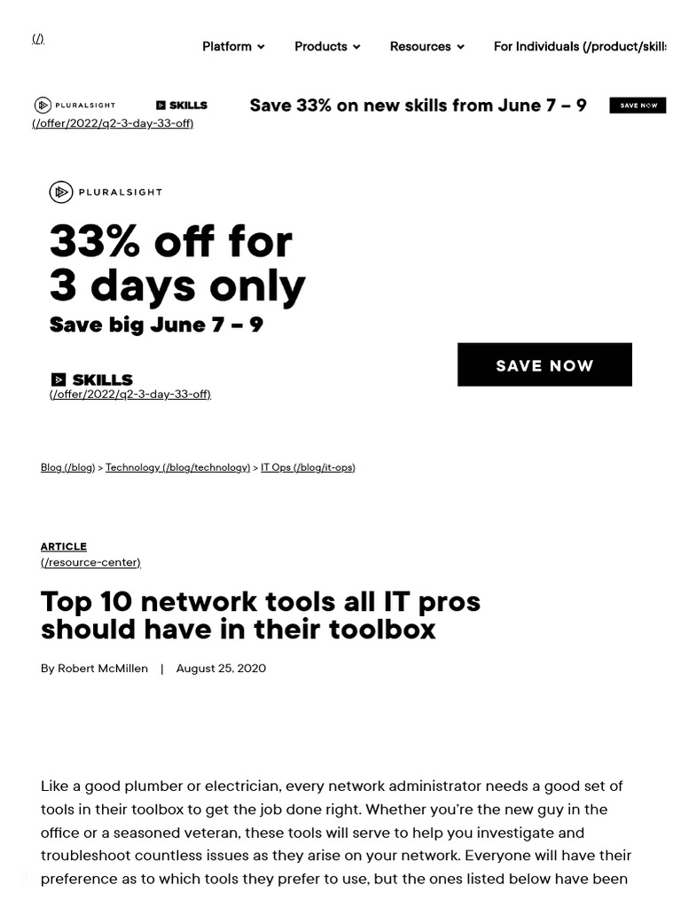 Top 10 Essential Network Tools | PDF | Domain Name System | Computer ...
