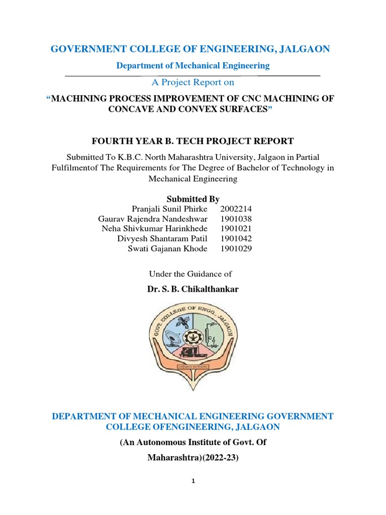 Final Year Project Report Final | PDF | Signal To Noise Ratio | Machining