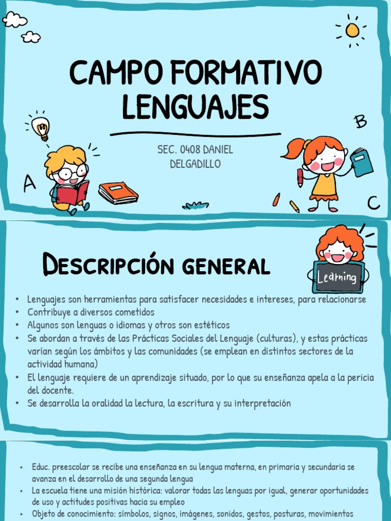 Campo Formativo Lenguajes | PDF | Aprendizaje | Enseñando