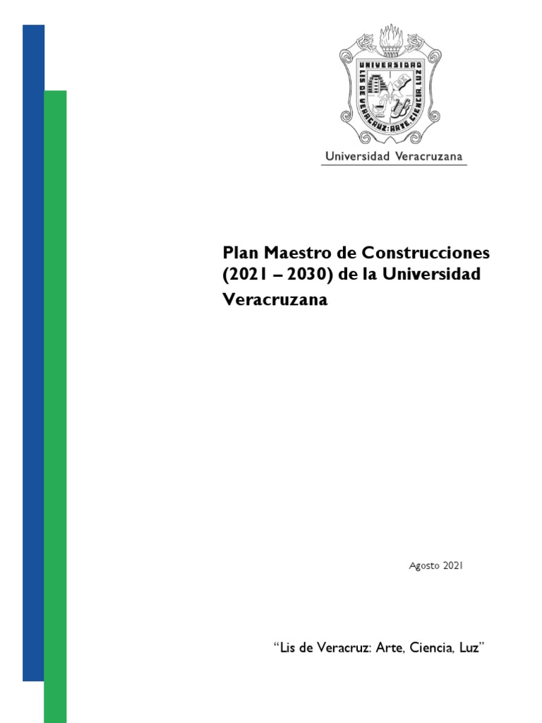 001 Plan Maestro de Construcciones 2021 2030 | PDF