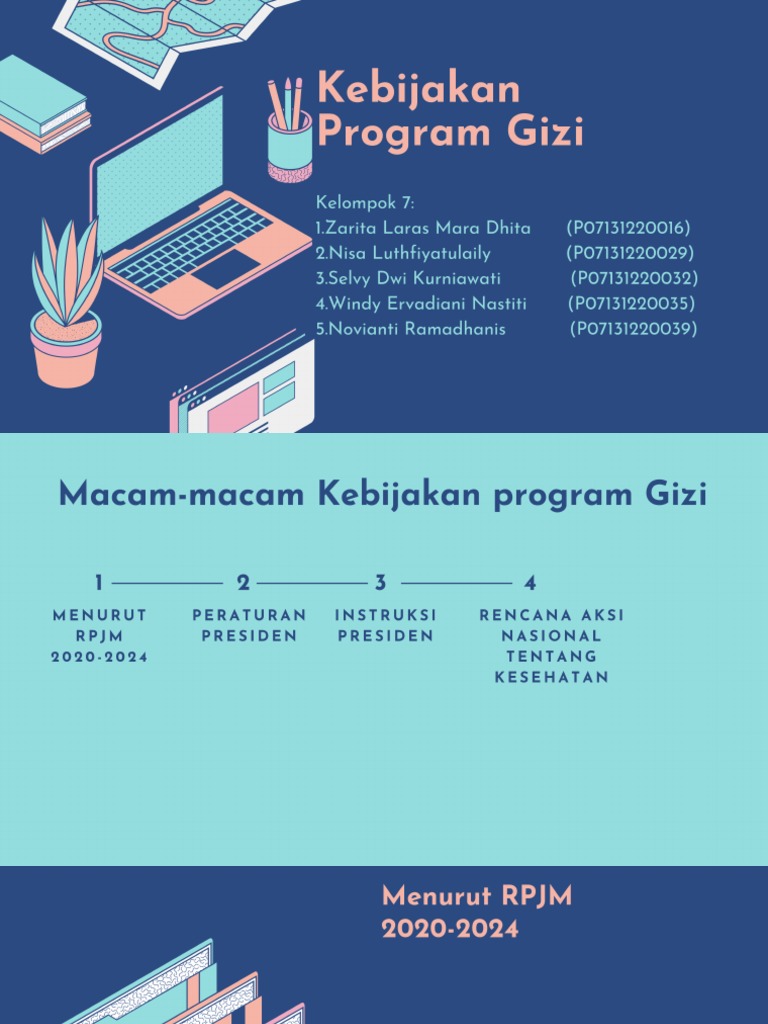 Kelompok 7 - Kebijakan Program Gizi - Surveilance Gizi - PPT | PDF