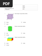 Soal Pola dan Tangram Kelas 1 SD | PDF | Metode & Bahan Ajar