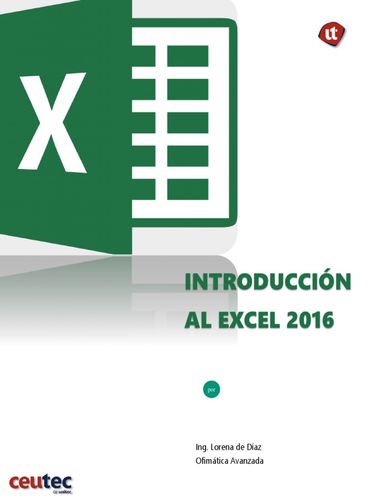 Introducción Al Excel 2016 | PDF | Microsoft Excel | Ventana (informática)