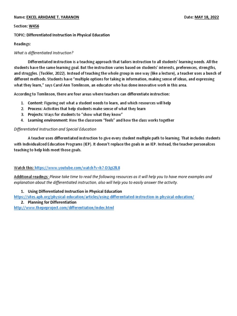 Differentiated-Instruction-Activity_ | PDF