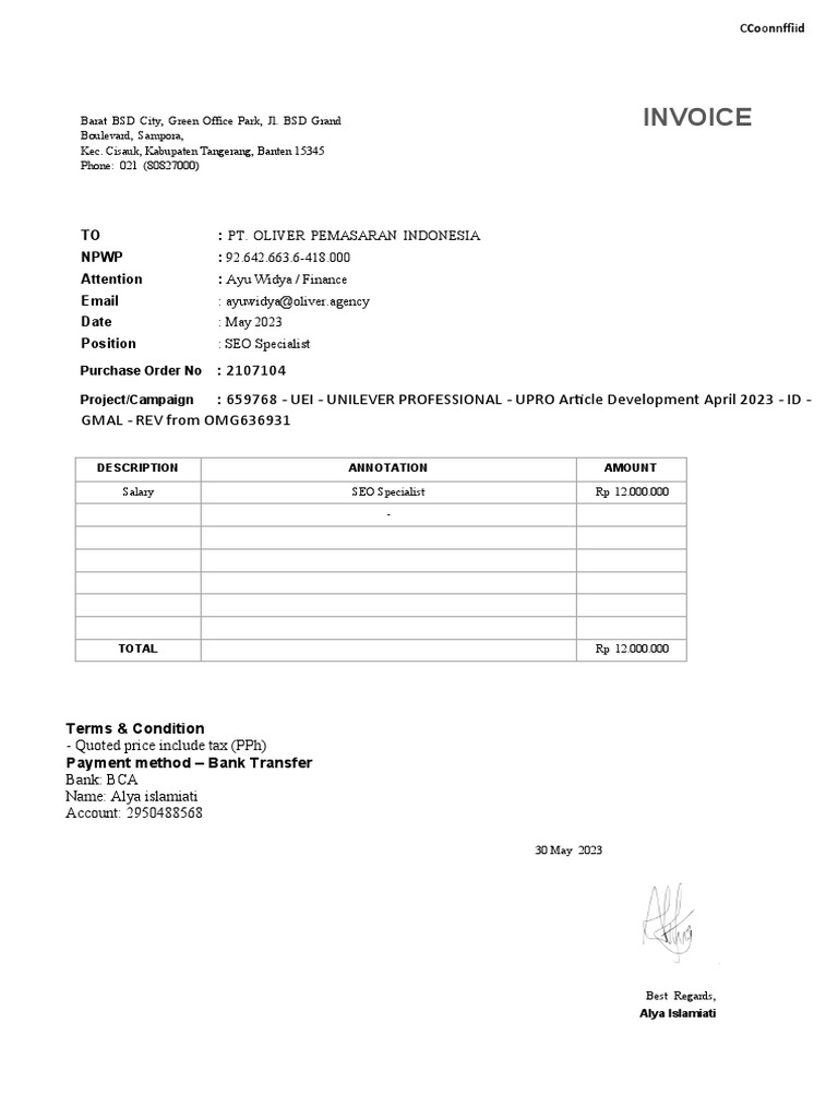 Invoice SEO Strategy | PDF