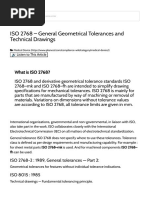Iso 2768 1 1989 | PDF | Engineering Tolerance | International Organization For Standardization