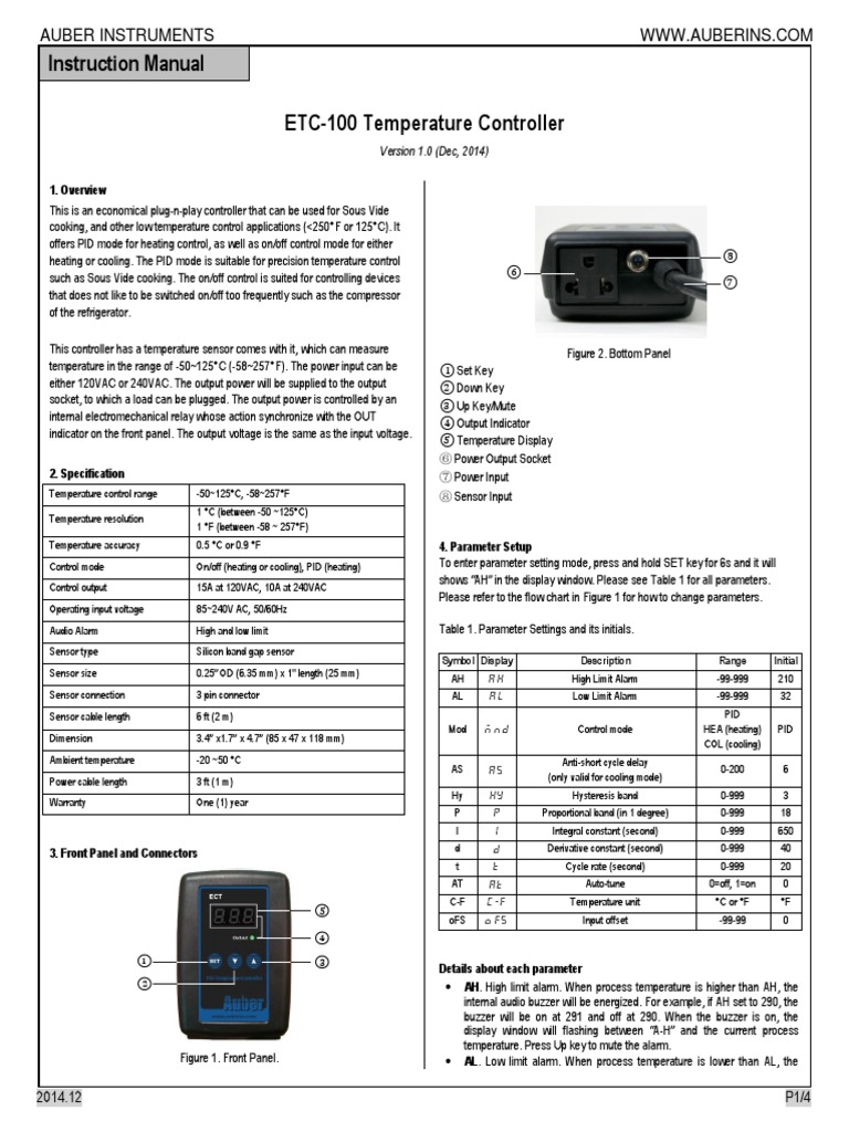 ETC100 | PDF | Temperature | Electrical Engineering