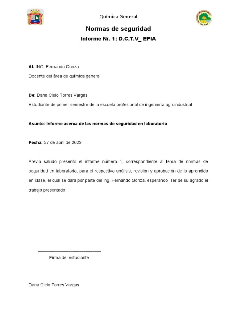 Informe 1-2 Química General | PDF