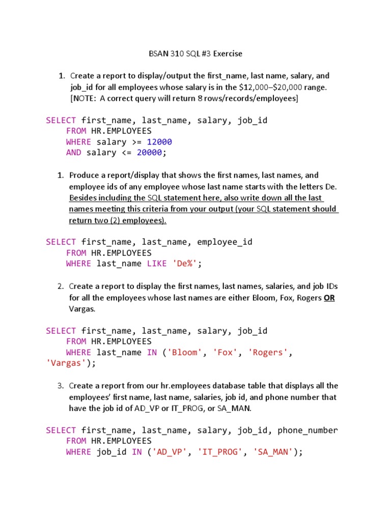 Sql Assignment 3 Yejikim Pdf