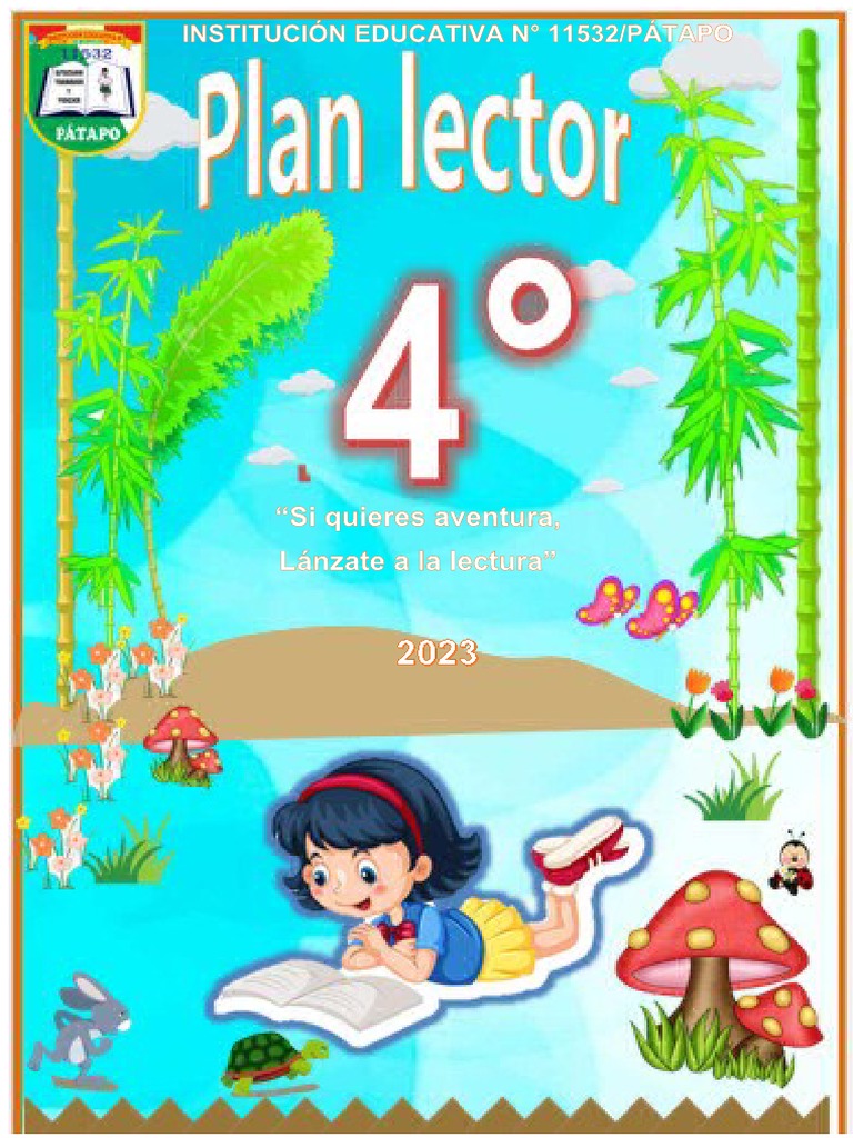 Plan Lector Cuarto Grado 2023 | PDF | Salón de clases | Tableta