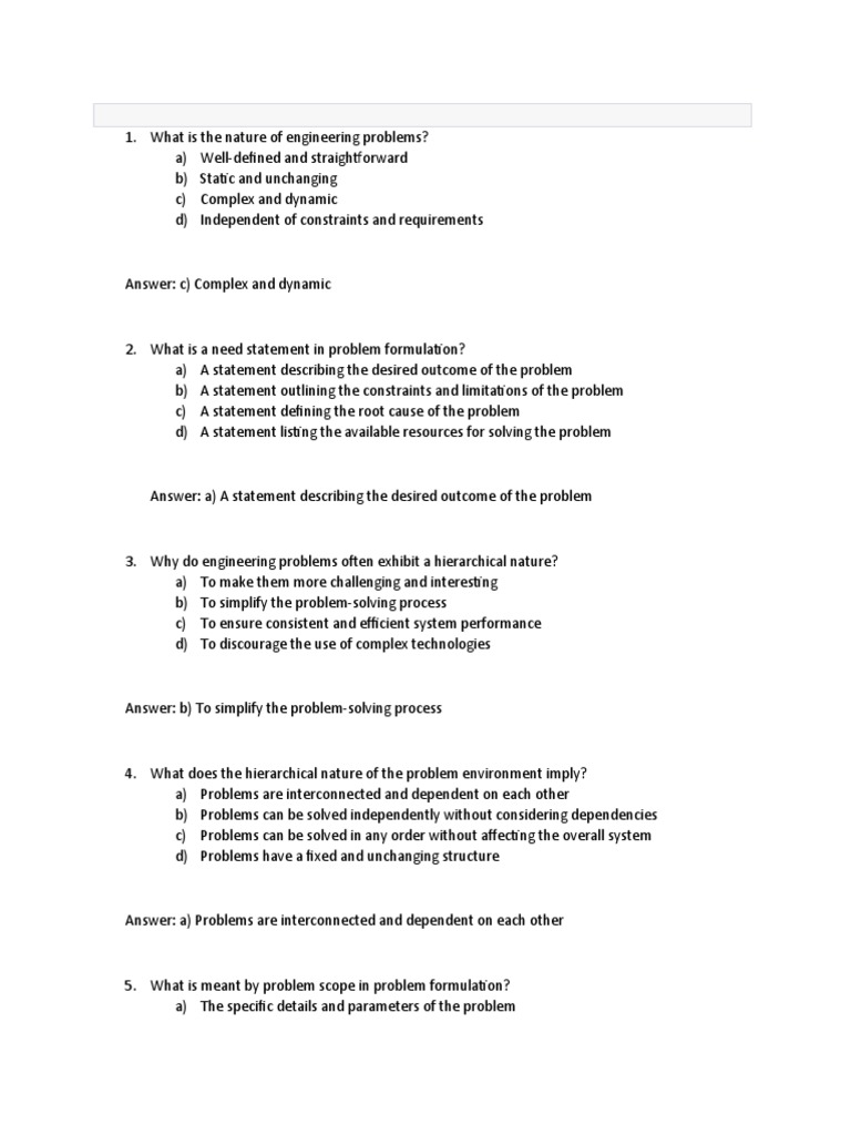 Nature of Engineering Problems | PDF | Building Insulation | Belt ...