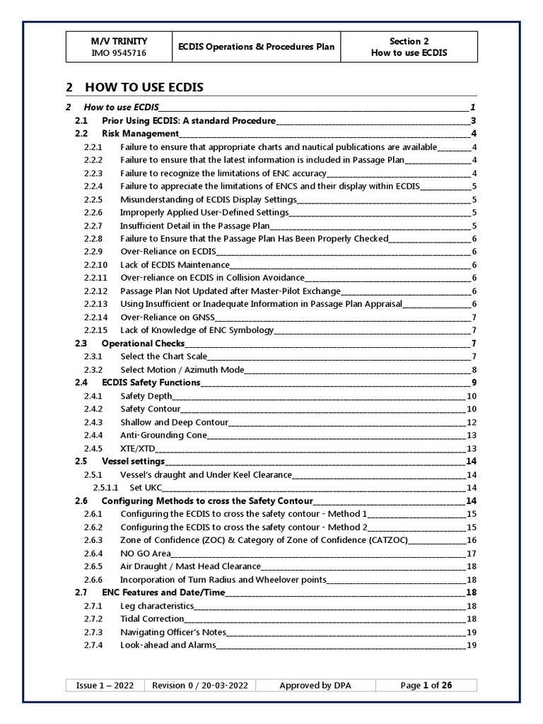 How To Use ECDIS | PDF
