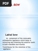Lecture 15 Labial Bow and Springs | PDF | Orthodontics | Dentistry Branches