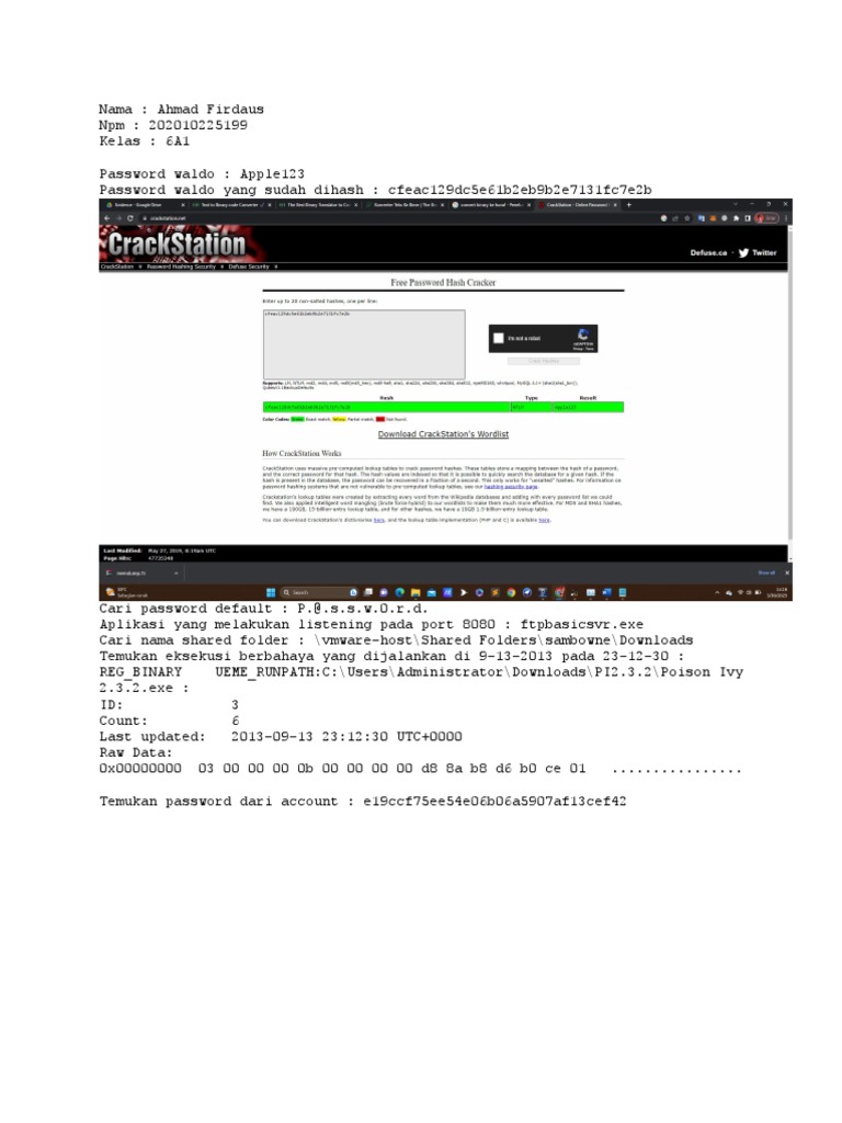 Praktikum Ke 2 - Ahmad Firdaus | PDF