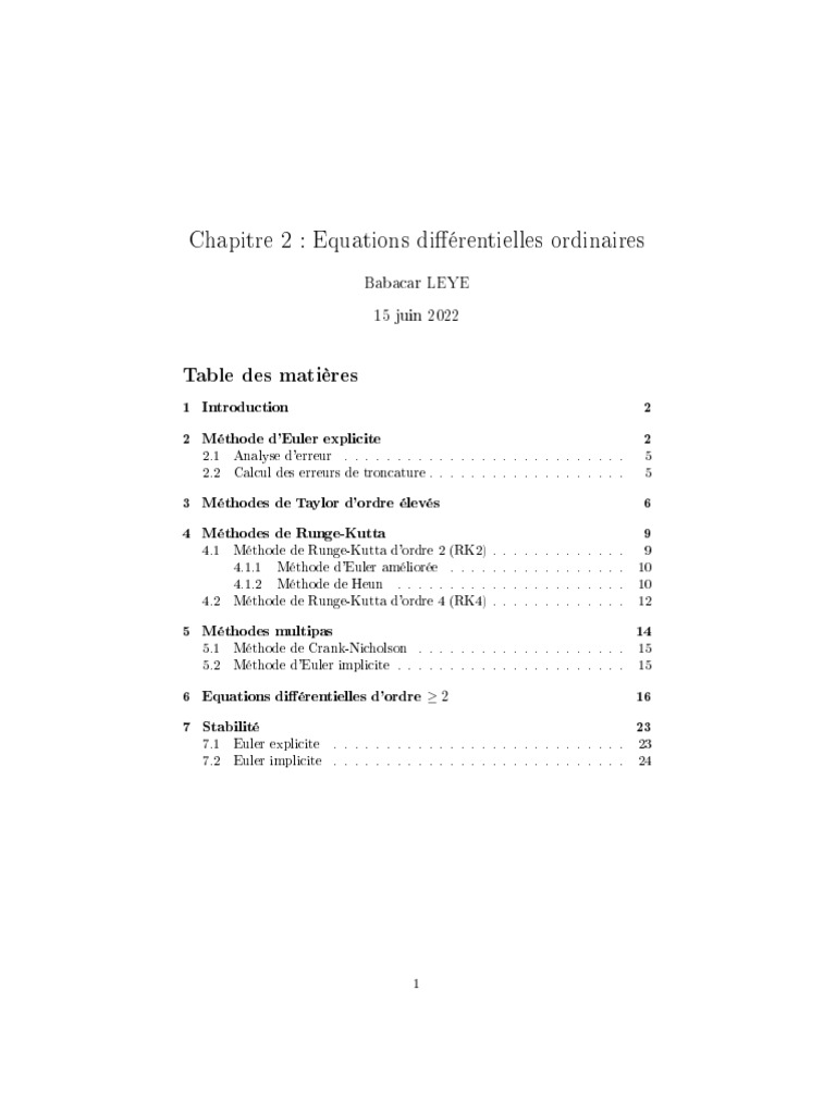 Methode Numerique | PDF