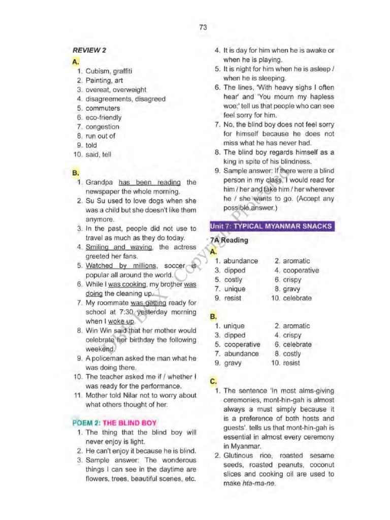 English Ans Key | PDF