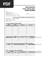 KVS Format of Reimbursement DA Food Bill Travel and Hotel PDF | PDF ...