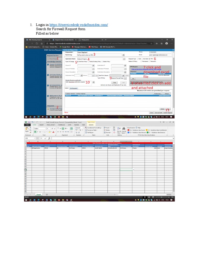 SOP Firewall request | PDF