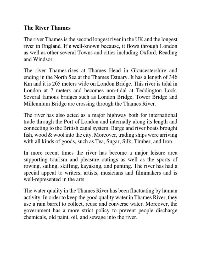 The River Thames | PDF