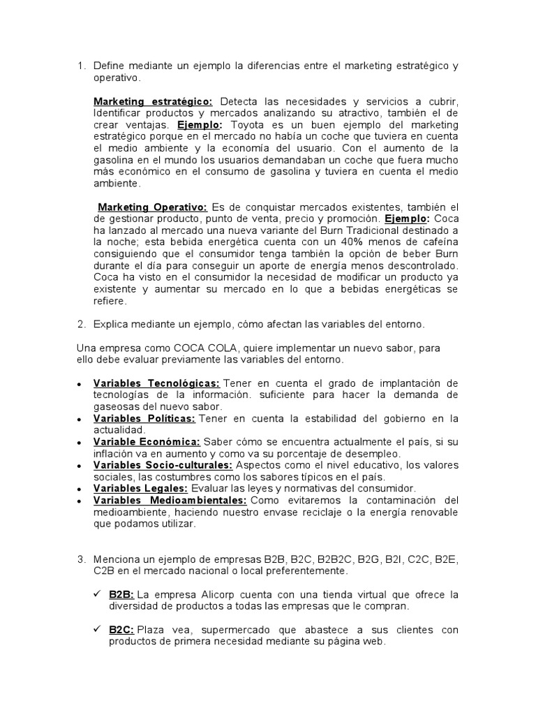 EXAMEN PARCIAL-marketing | PDF | Marketing | Producto (Negocio)