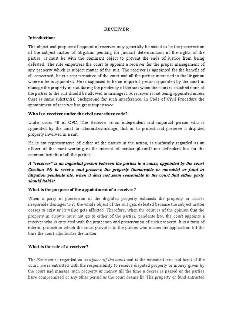 Receiver | PDF