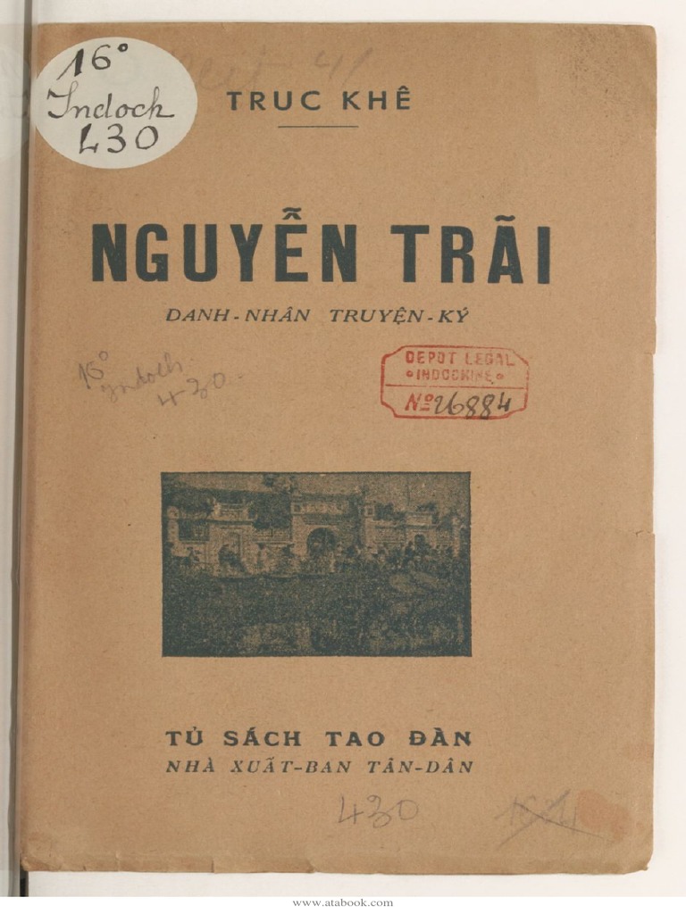 Atabook Nguyen Trai Truc Khe Ngo Van Trien 1941 | PDF