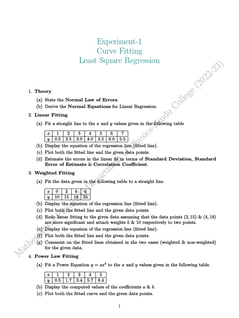 Expt 1 - Assignment | PDF