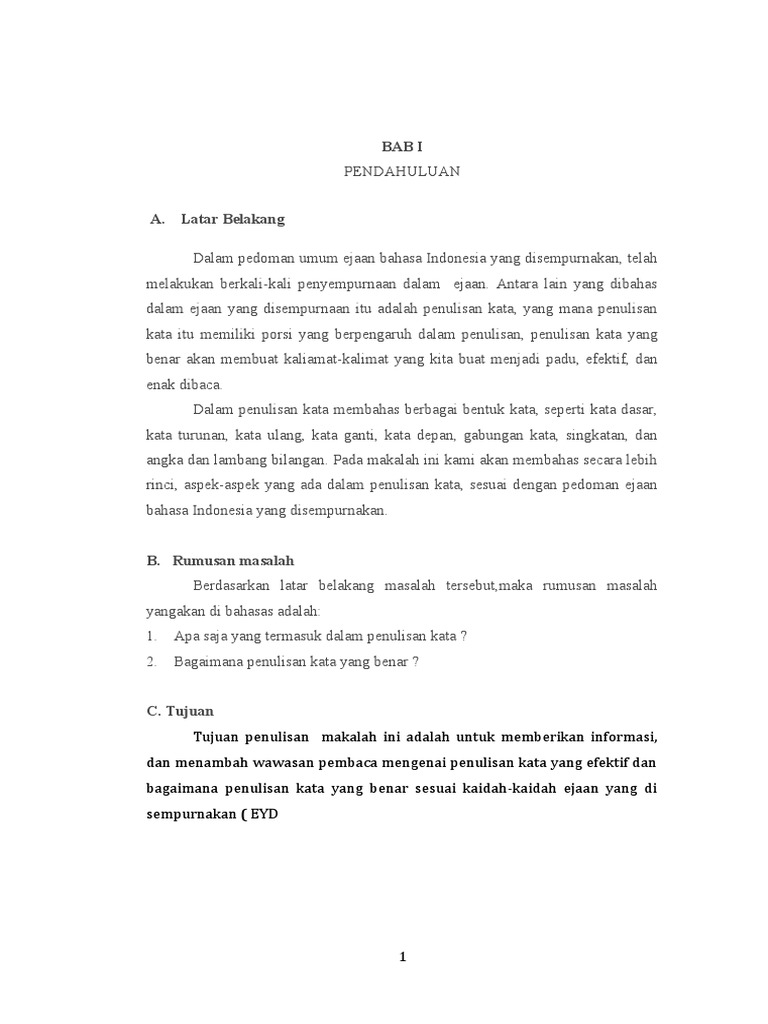 MAKALAH Penulisan KT DG EYD | PDF