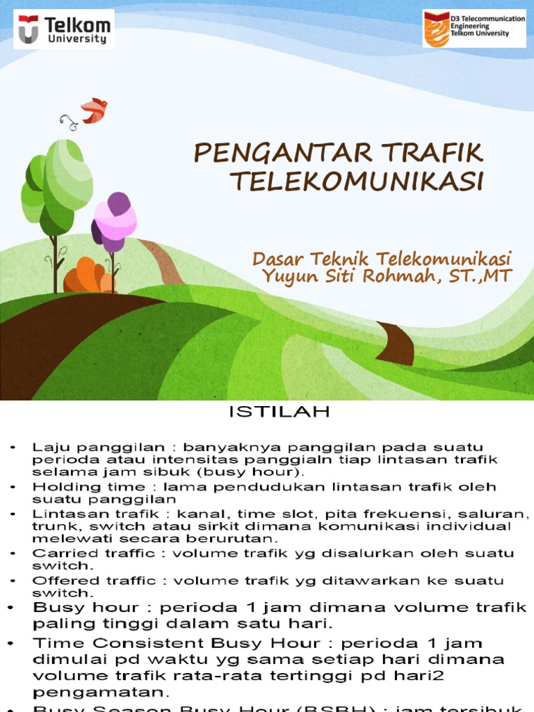 13 Pengantar Teori Trafik Telekomunikasi | PDF
