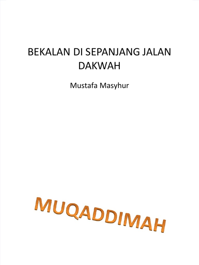 Vdocuments - MX - Bekalan Di Sepanjang Jalan Dakwah | PDF