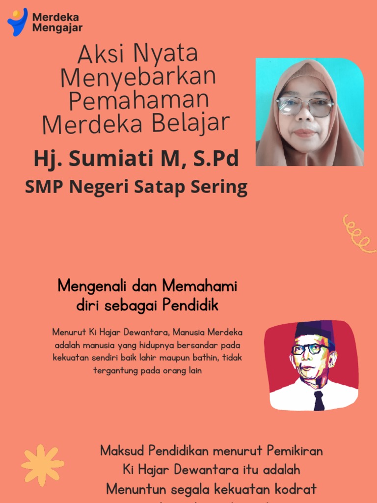 Hj. SUMIATI M, - AKSI NYATA MERDEKA BELAJAR | PDF