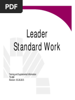 A4 Leader Standard Work Template | PDF