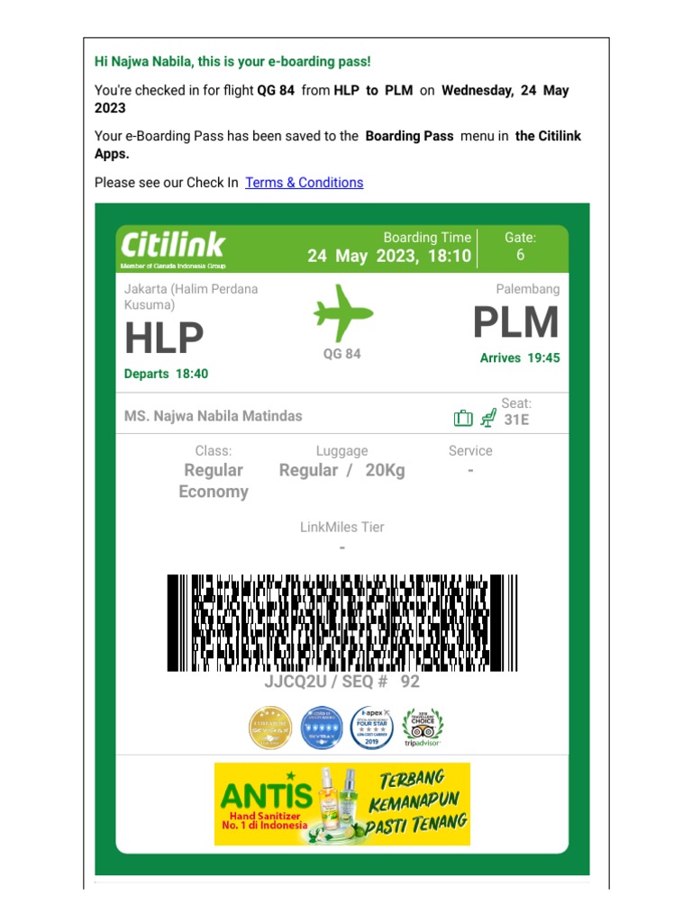 Boardingpass 2 Eee | PDF