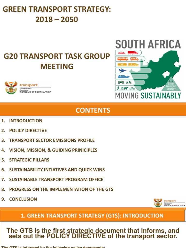 Green Transport Strategy 2018 2050 | Download Free PDF | Sustainable ...