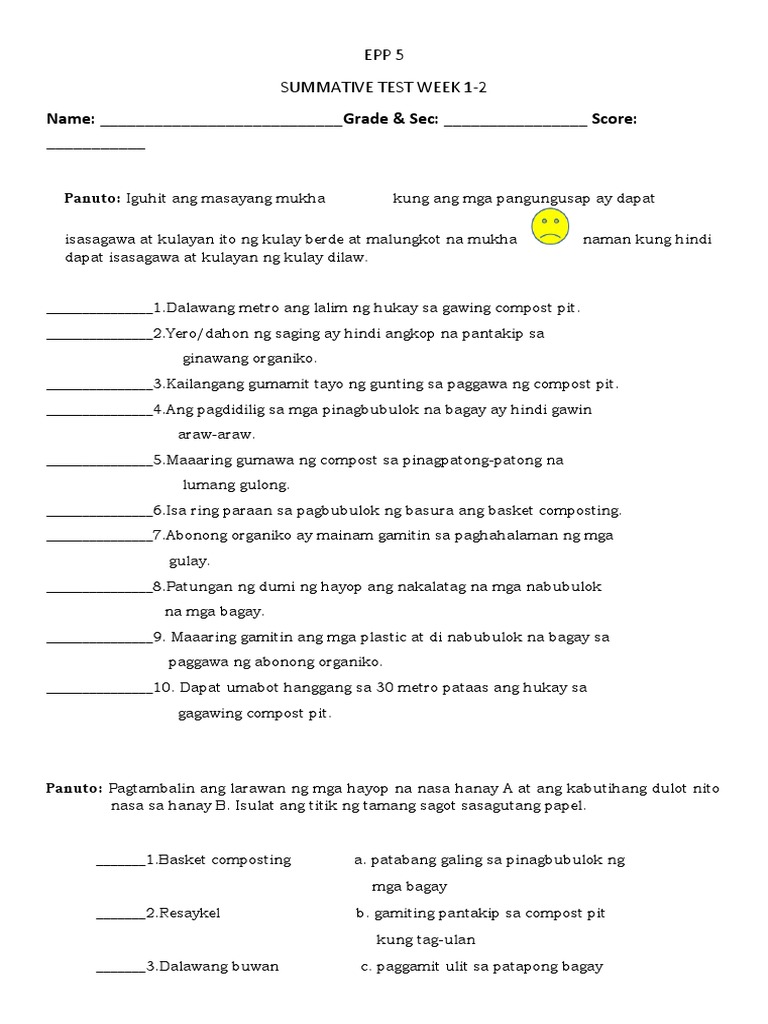 EPP 5 Summative | PDF