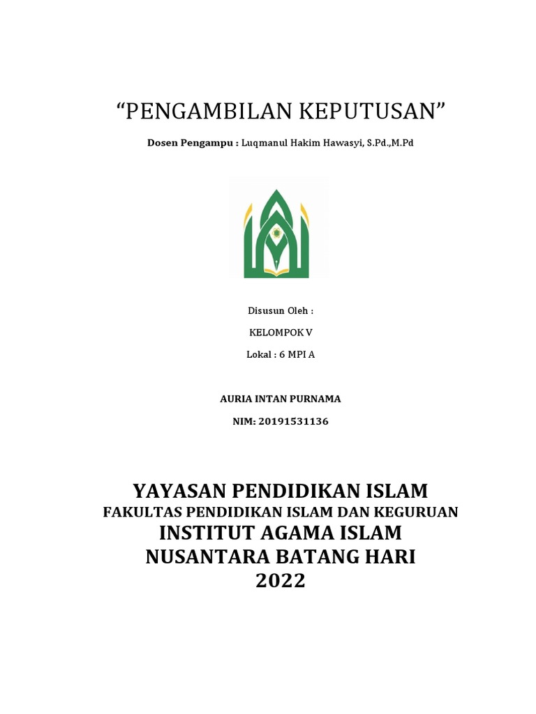 Teknik Pengambilan Keputusan Kelompok | PDF