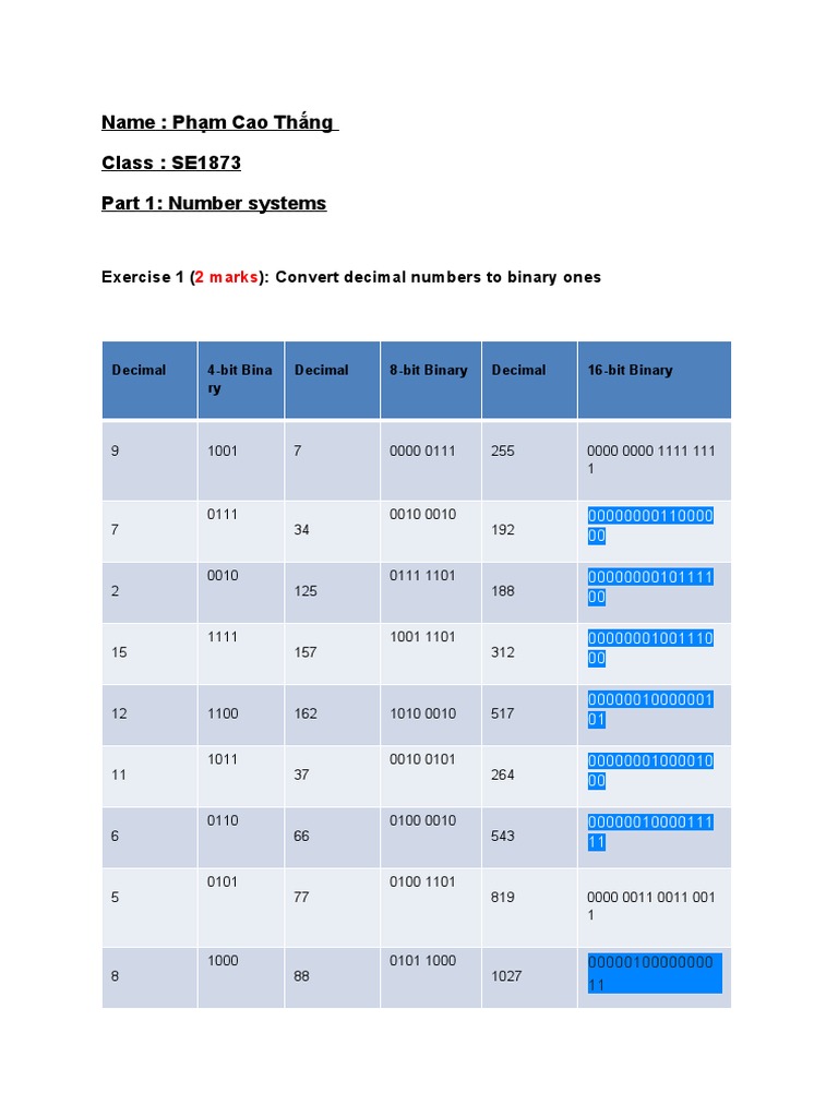 PRF192 SE1873 Workshop1 Phạm Cao Thắng | PDF