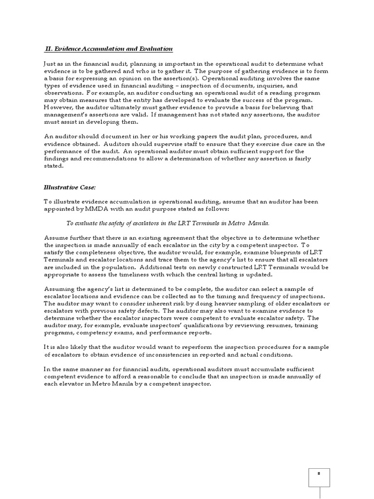 Operations Auditing 2 | PDF | Auditor's Report | Audit