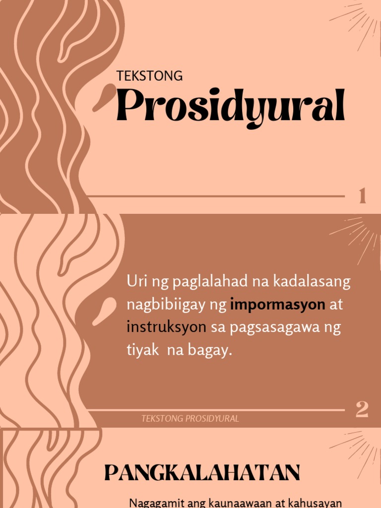 Aralin 8 Tekstong Prosidyural | PDF