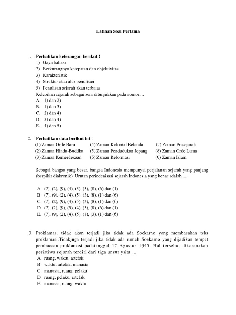 Lat Soal Pertama | PDF