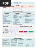 Fiche Bilan Secours Urgence ABCDE | PDF | Hôpital | Médecine