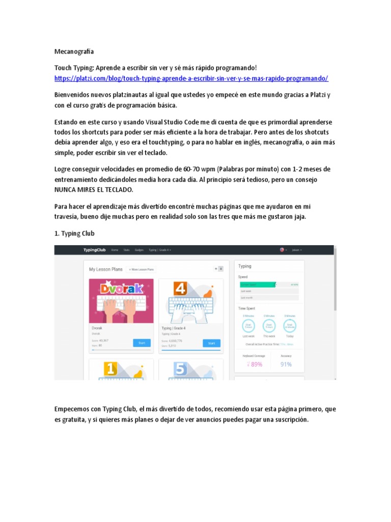 Mecanografía 1 | PDF | Software | Ciencias de la Computación